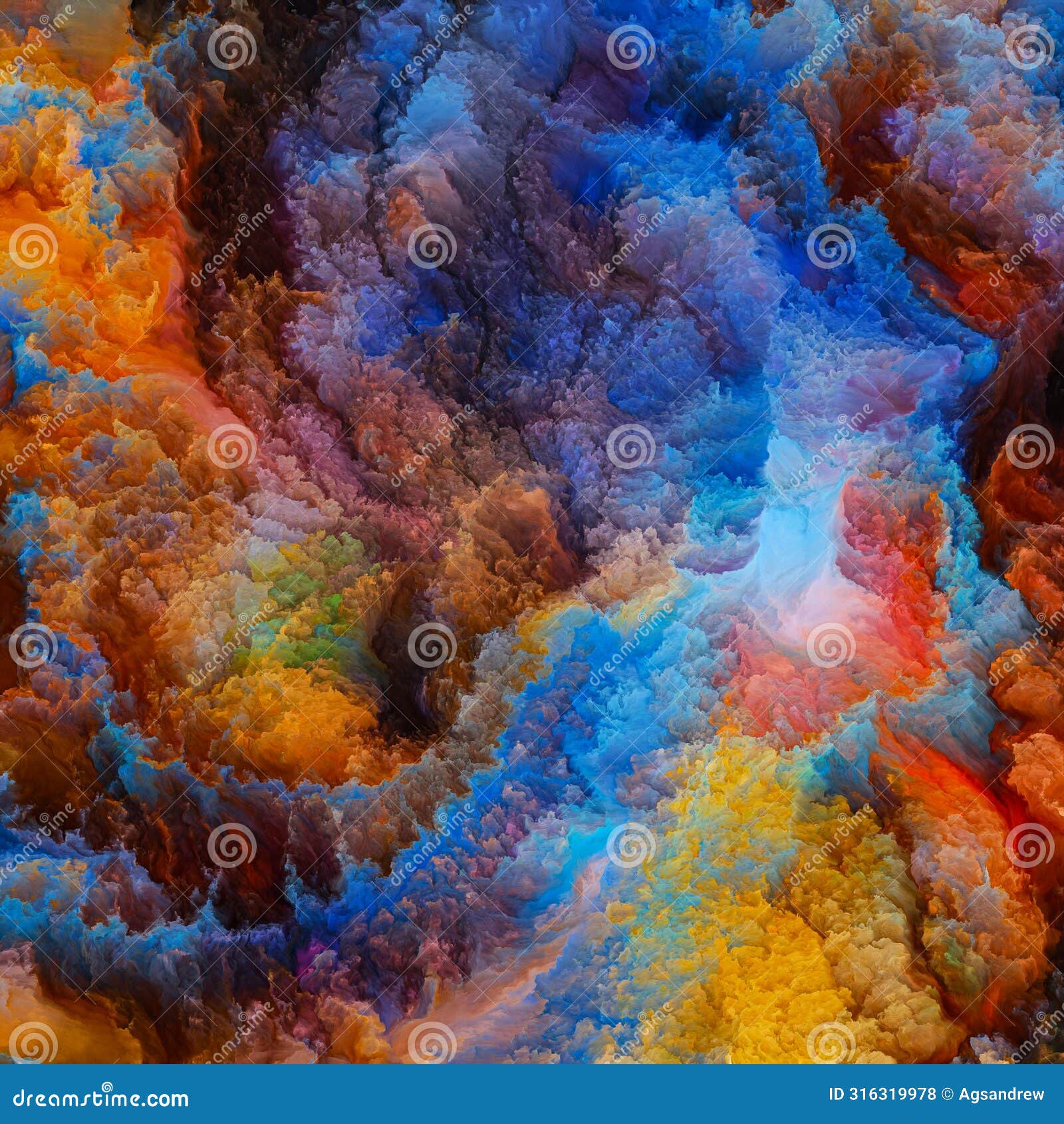Convergence of Active Textures Stock Illustration - Illustration of ...