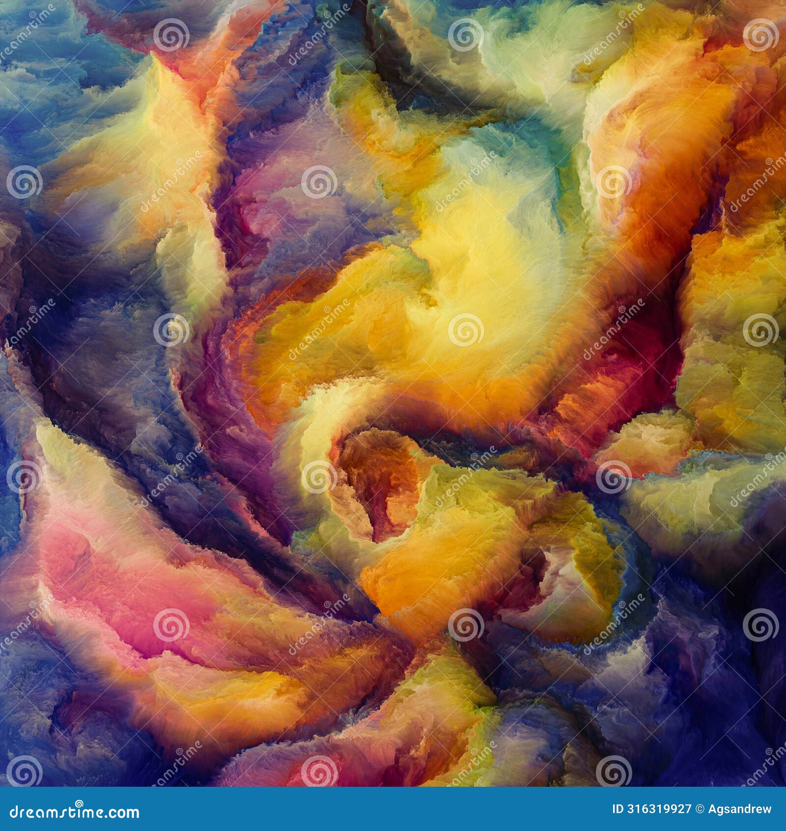 Convergence of Active Textures Stock Illustration - Illustration of ...