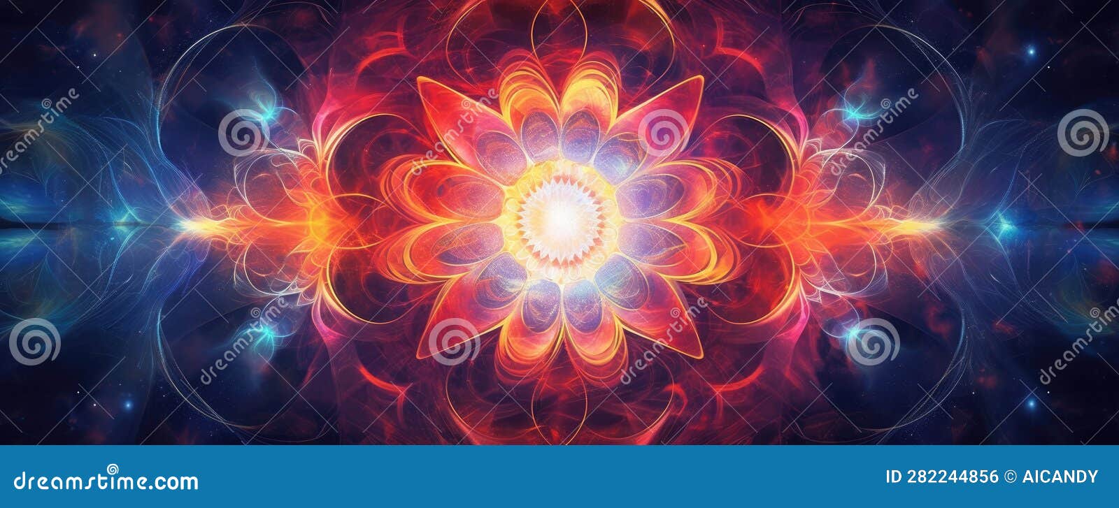 Convergence of Intricate Mandala Patterns, Radiating from a Central ...