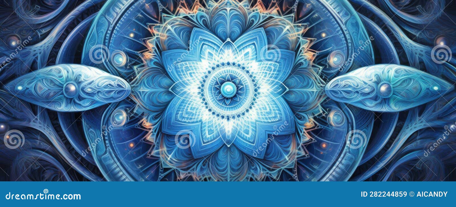 Convergence of Intricate Mandala Patterns, Radiating from a Central ...