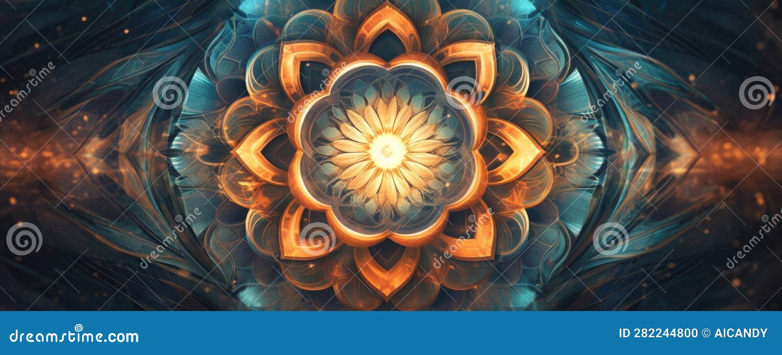 Convergence of Intricate Mandala Patterns, Radiating from a Central ...