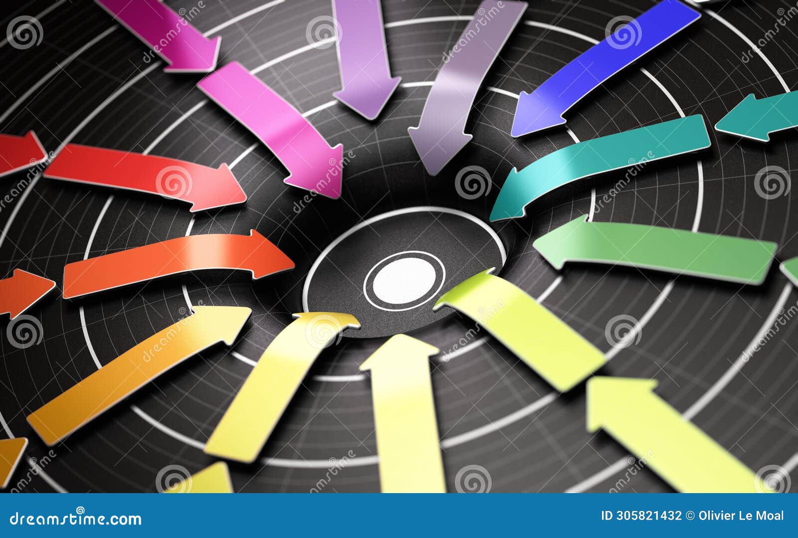 Convergence, Multichannel Marketing Strategy Stock Illustration ...