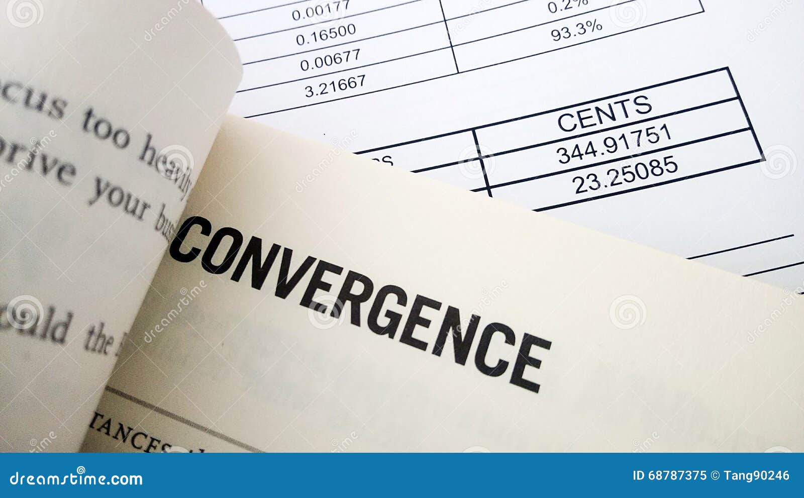 Convergence word on book stock image. Image of work, corporate - 68787375