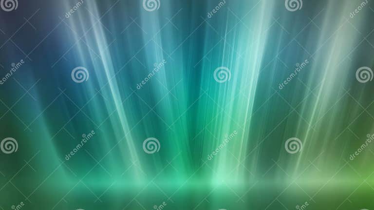 Converging Light Rays Streaming through Turquoise Green Gradient Digital Backdrop Stock Photo ...