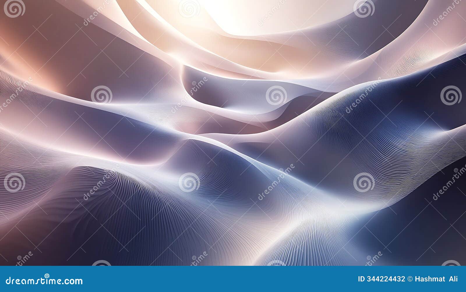 Converging Lines Creating Geometric Depth in Soft Gradients Stock ...