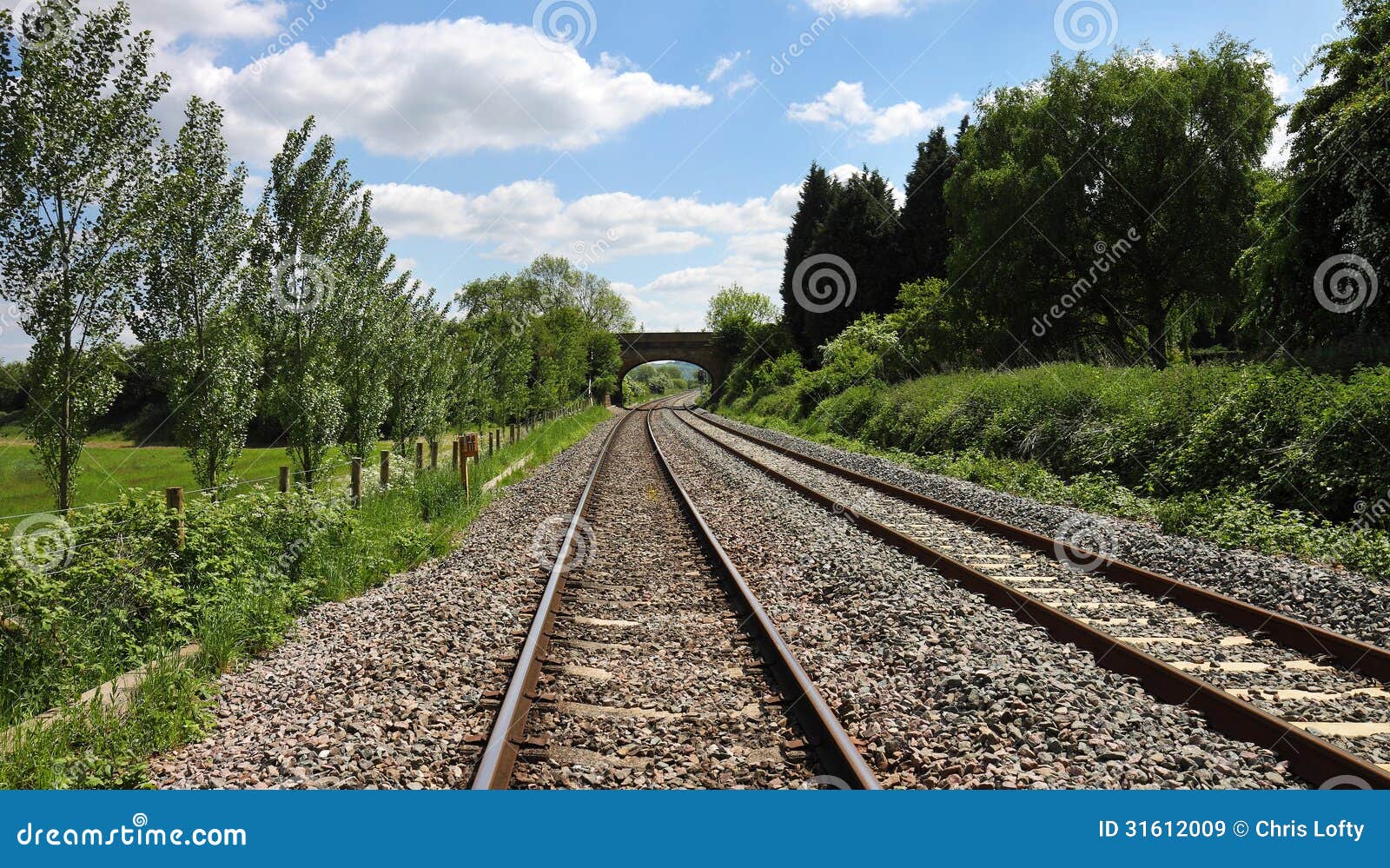 Converging Railway Tracks Stock Image | CartoonDealer.com #15251593