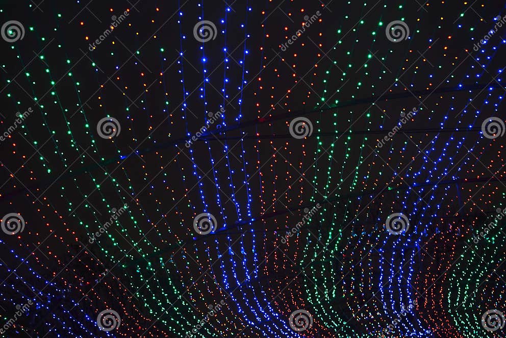 Converging Streams of Light Stock Image - Image of lights, collated ...