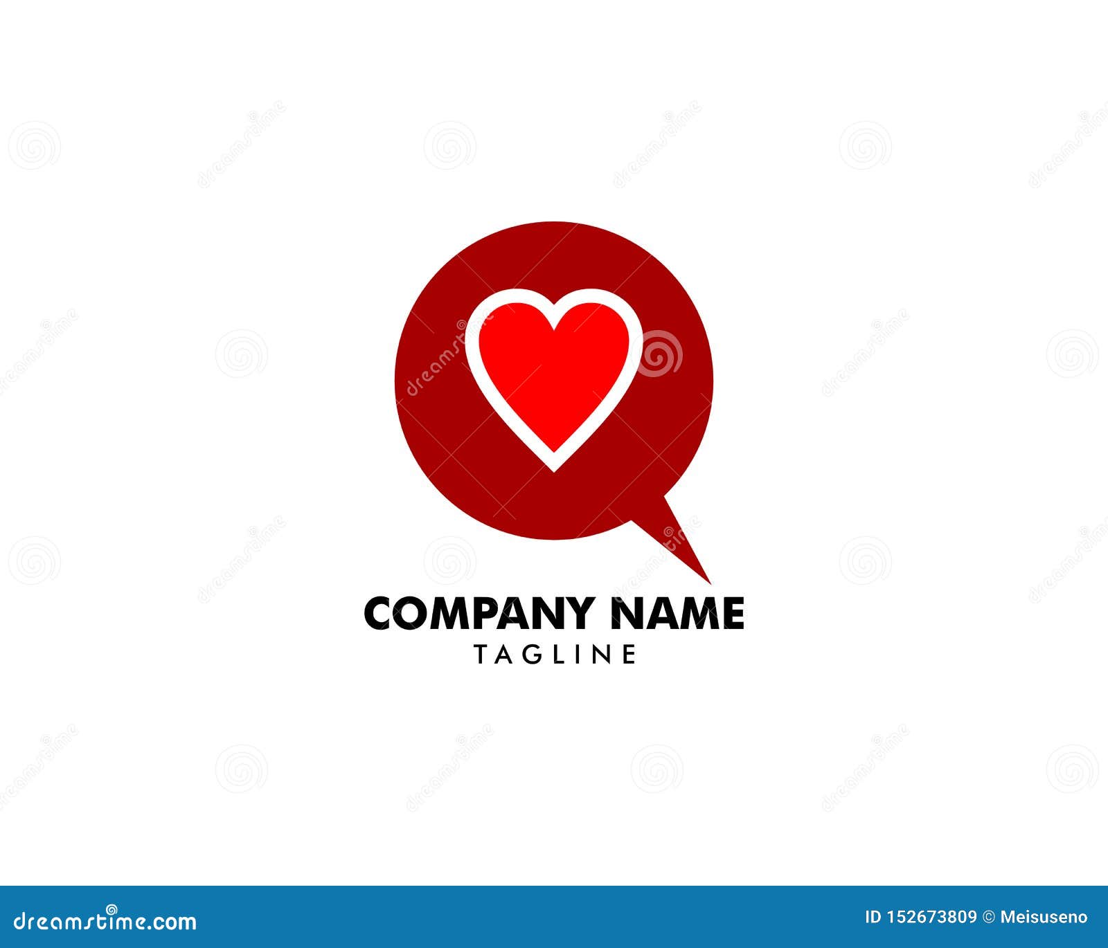 Conversa Logo Design Template Do Amor Ilustração do Vetor - Ilustração ...