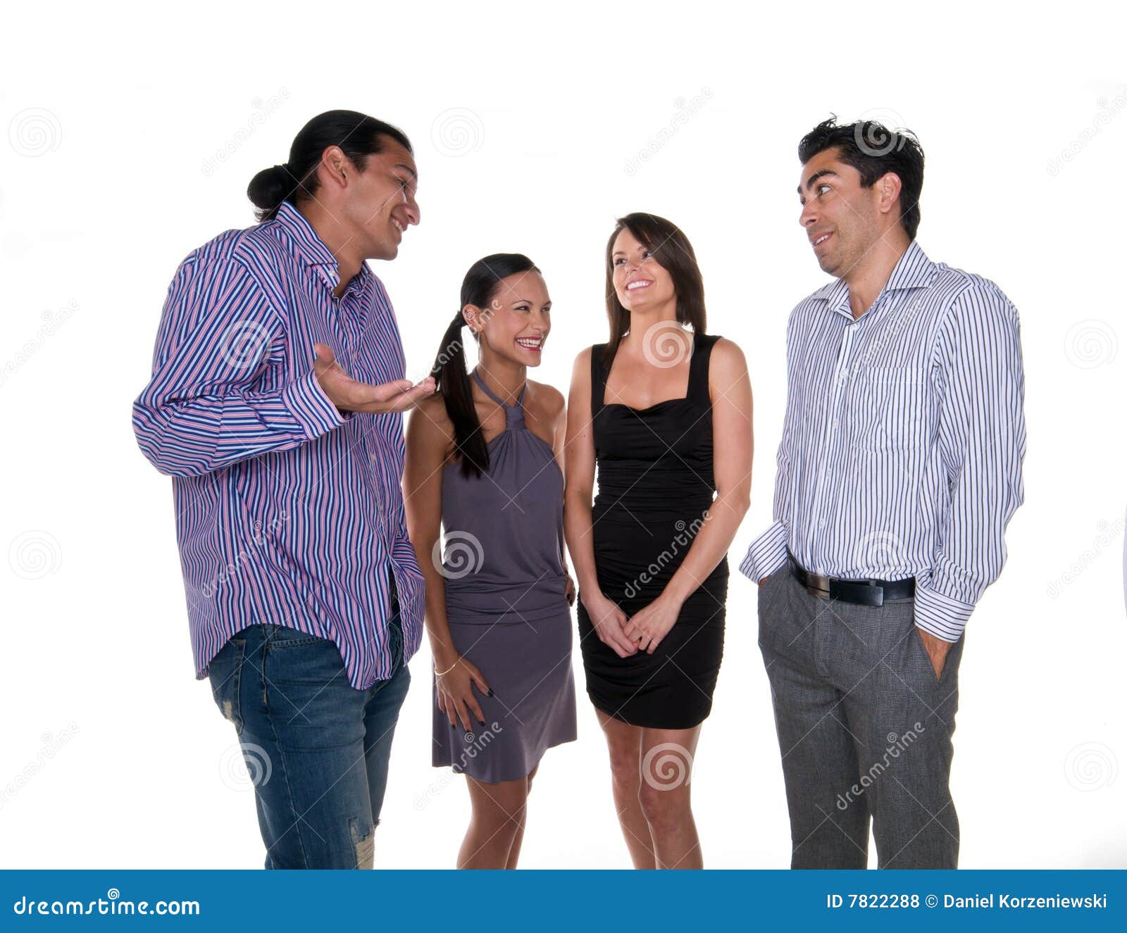 Conversación cómoda foto de archivo. Imagen de feliz, persona - 7822288