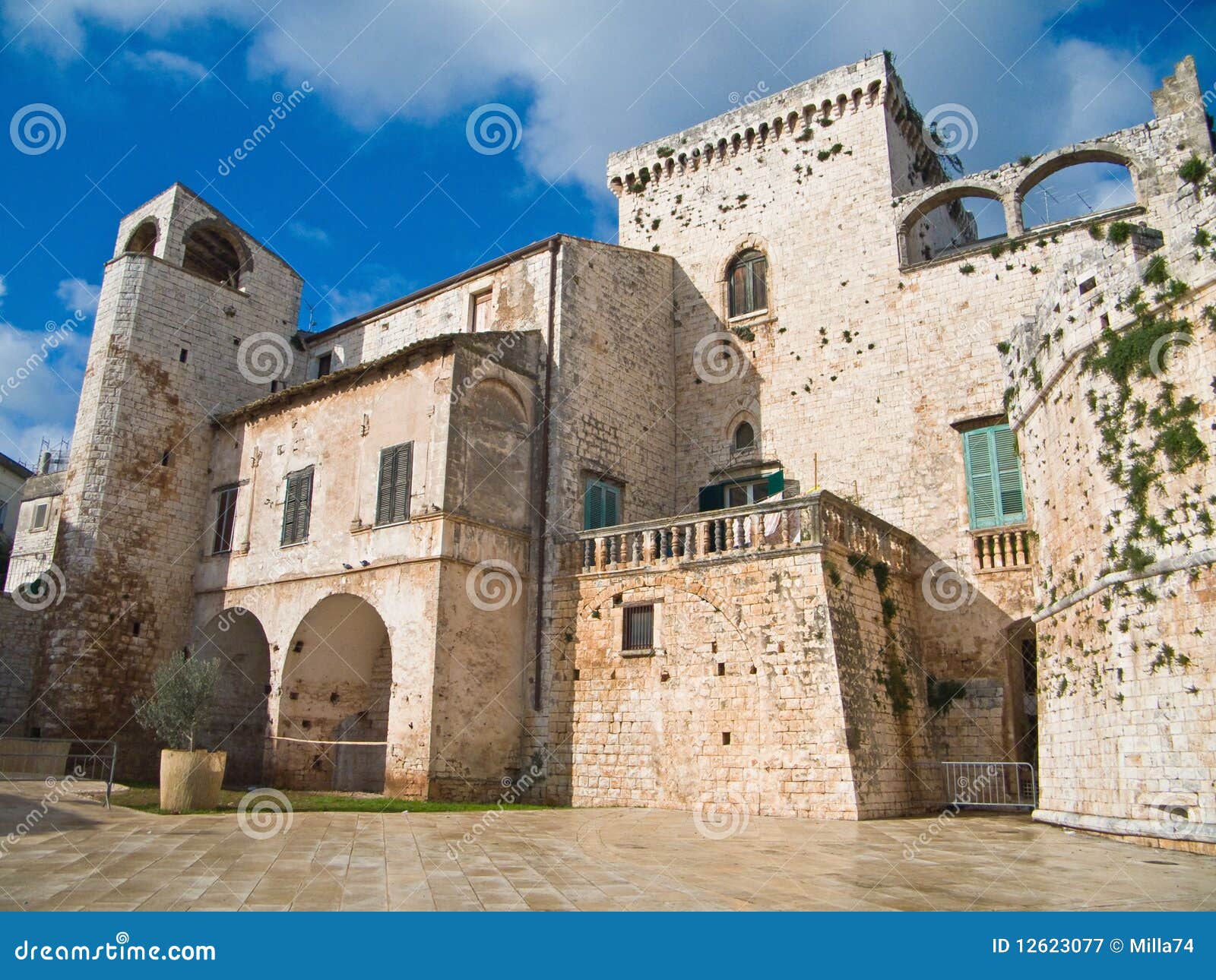 Conversano castle. Apulia stock image. Image of century - 12623077