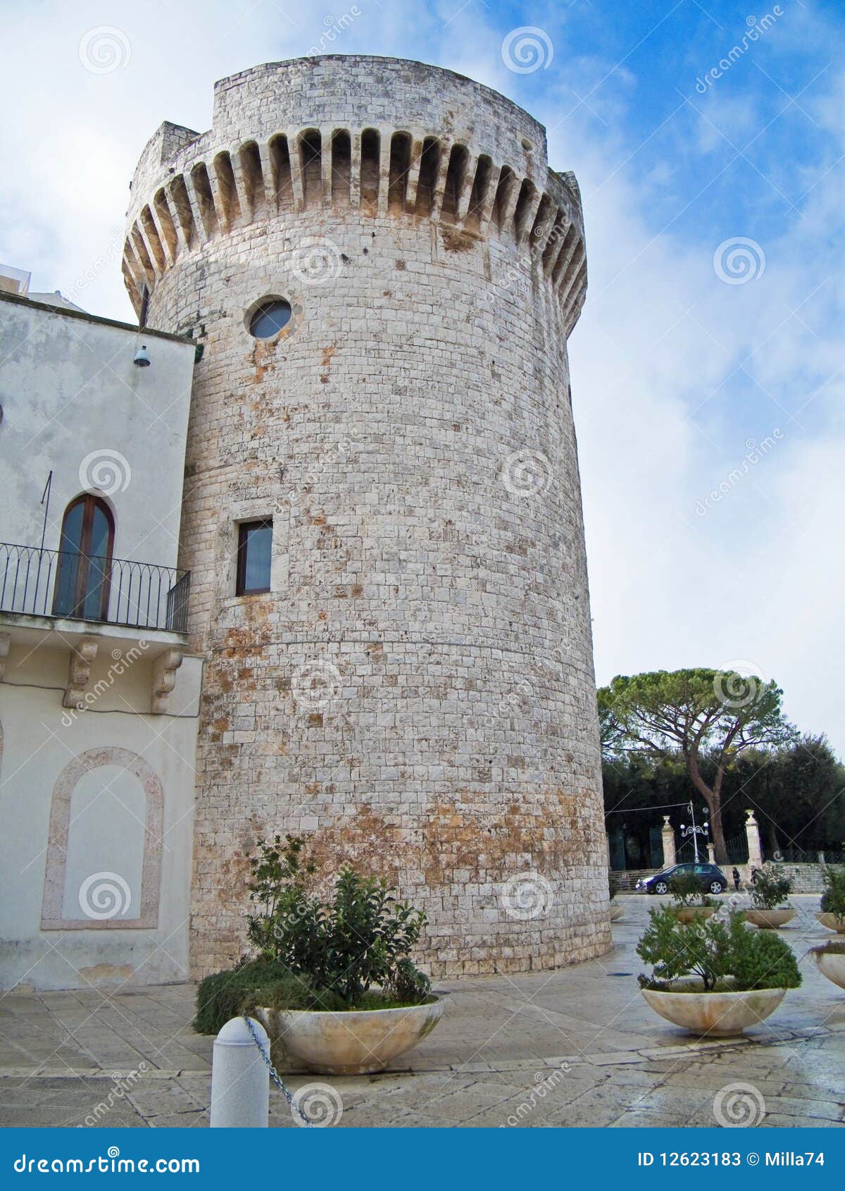 Conversano castle. Apulia. stock image. Image of apulia - 12623183
