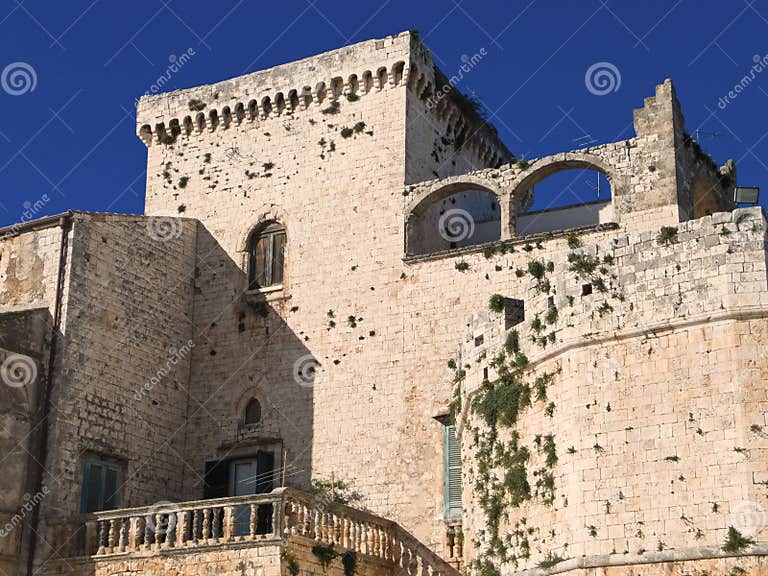 Conversano Castle. Apulia. stock photo. Image of blue - 13275212