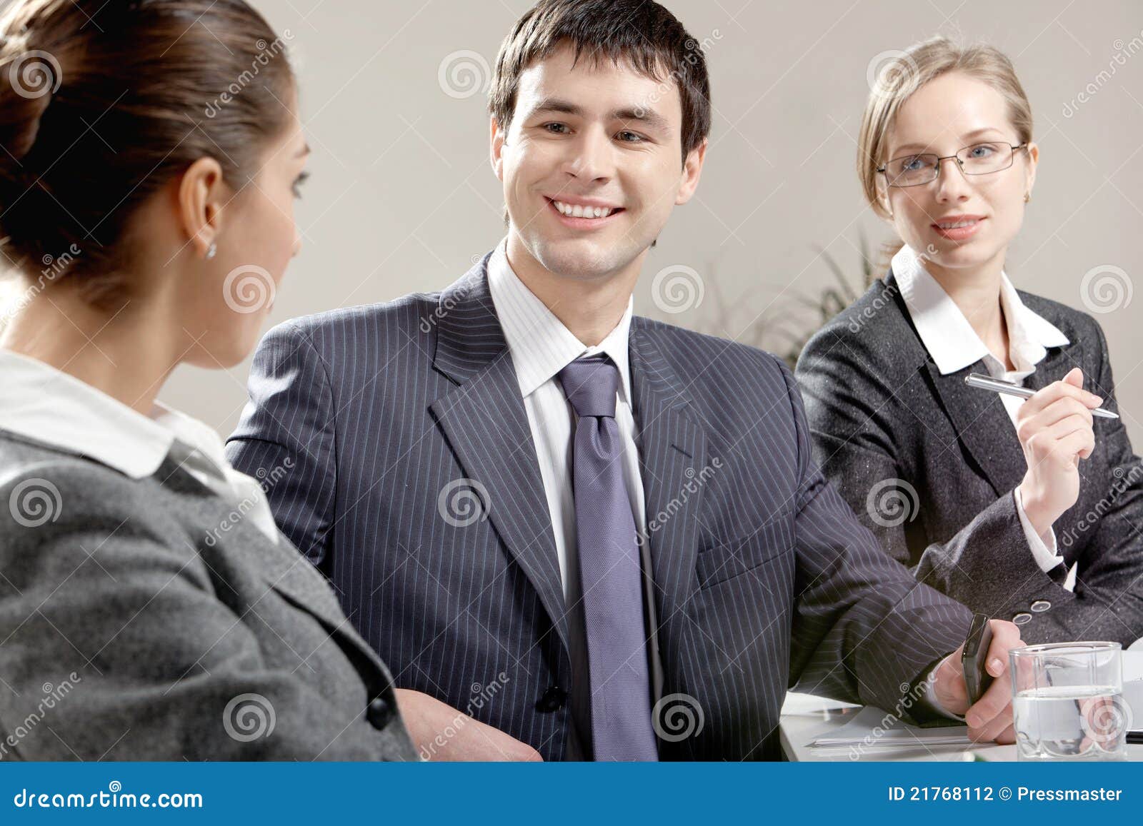 During conversation stock photo. Image of businessmen - 21768112