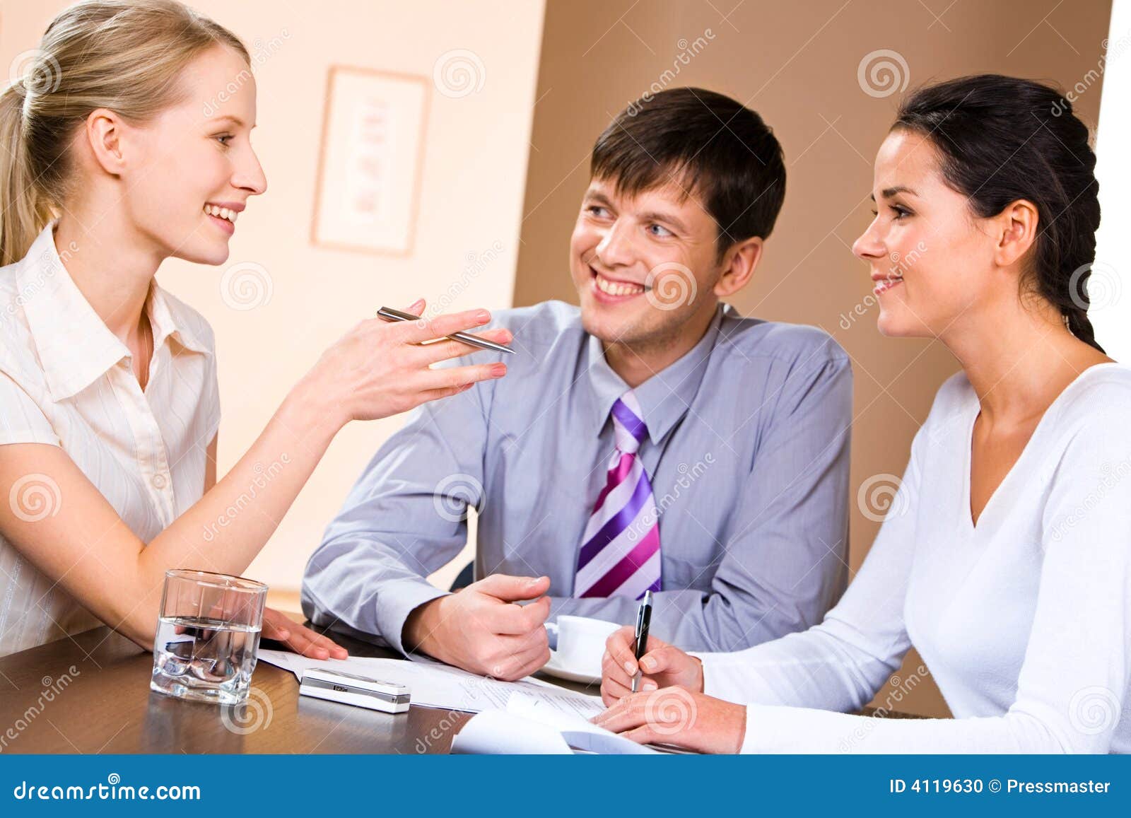 Conversation stock photo. Image of businesspeople, room - 4119630
