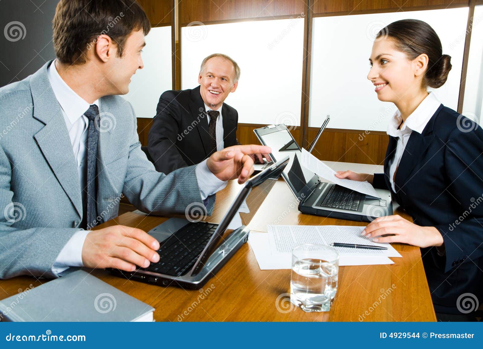 Conversation stock photo. Image of briefing, attractive - 4929544