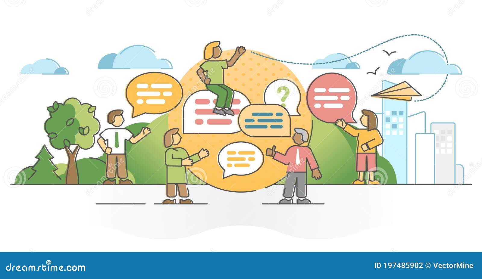 Conversation As Dialog Talk and Discussion Speaking Process Outline ...