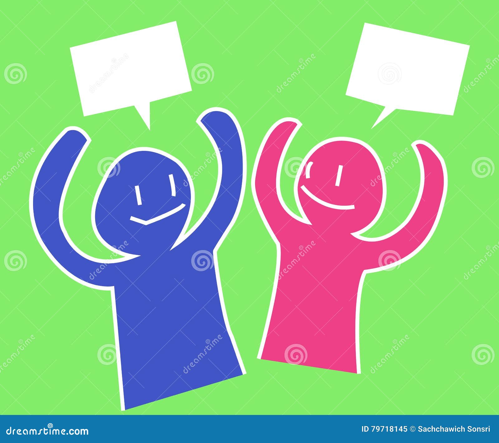 Conversation cartoon stock vector. Illustration of talk - 79718145
