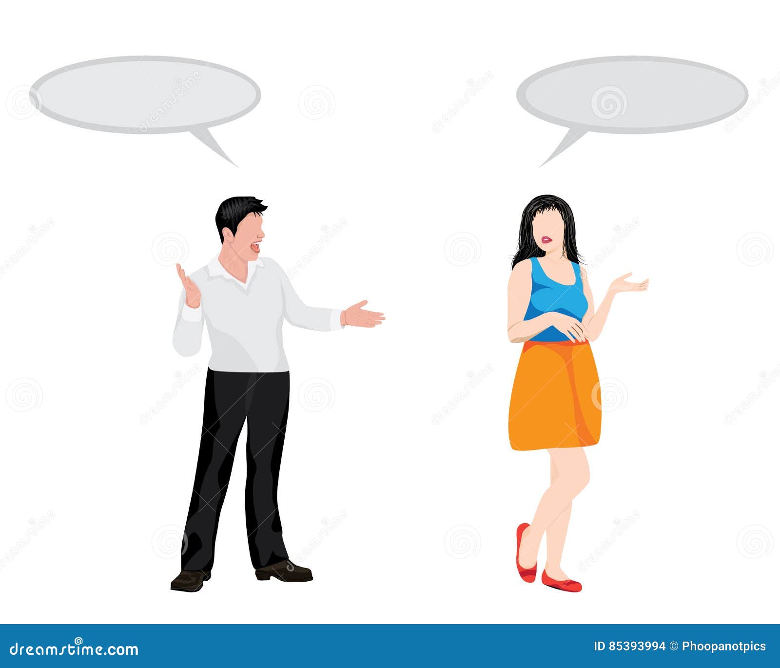 Conversation cartoon shape stock vector. Illustration of hand - 85393994