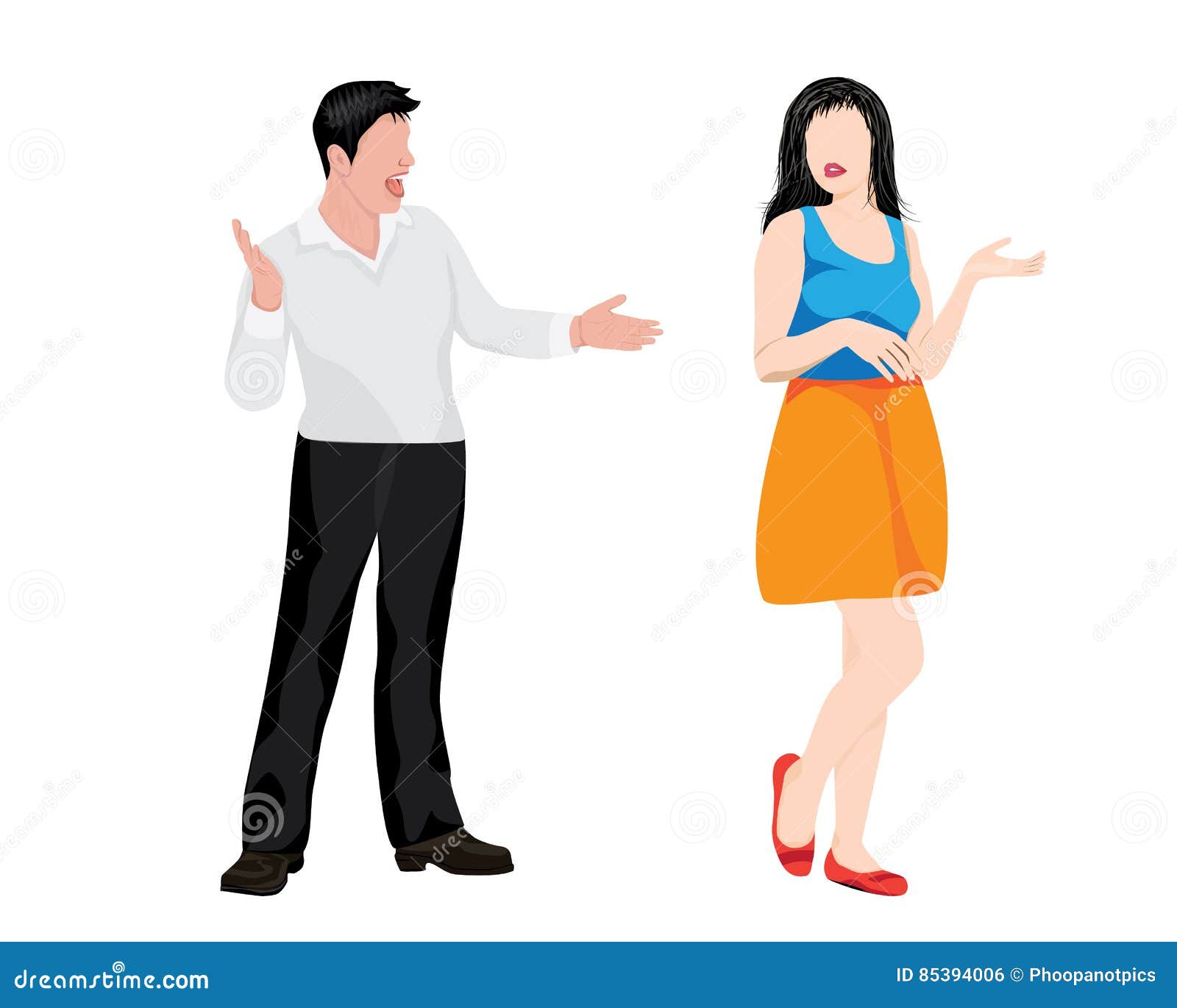 Conversation cartoon shape stock vector. Illustration of speak - 85394006