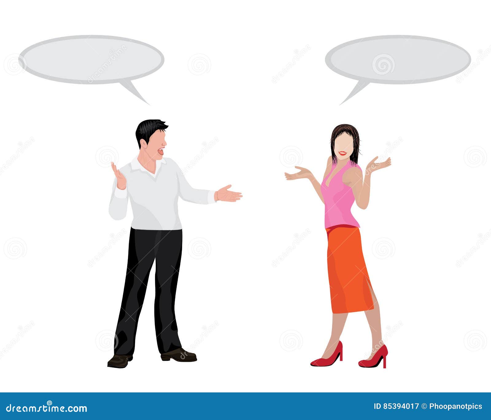 Conversation cartoon shape stock vector. Illustration of hand - 85394017