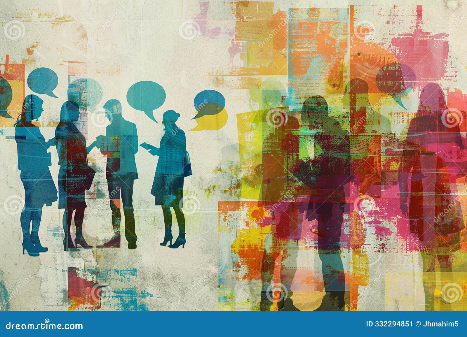 Conversation and Communication Stock Illustration - Illustration of ...
