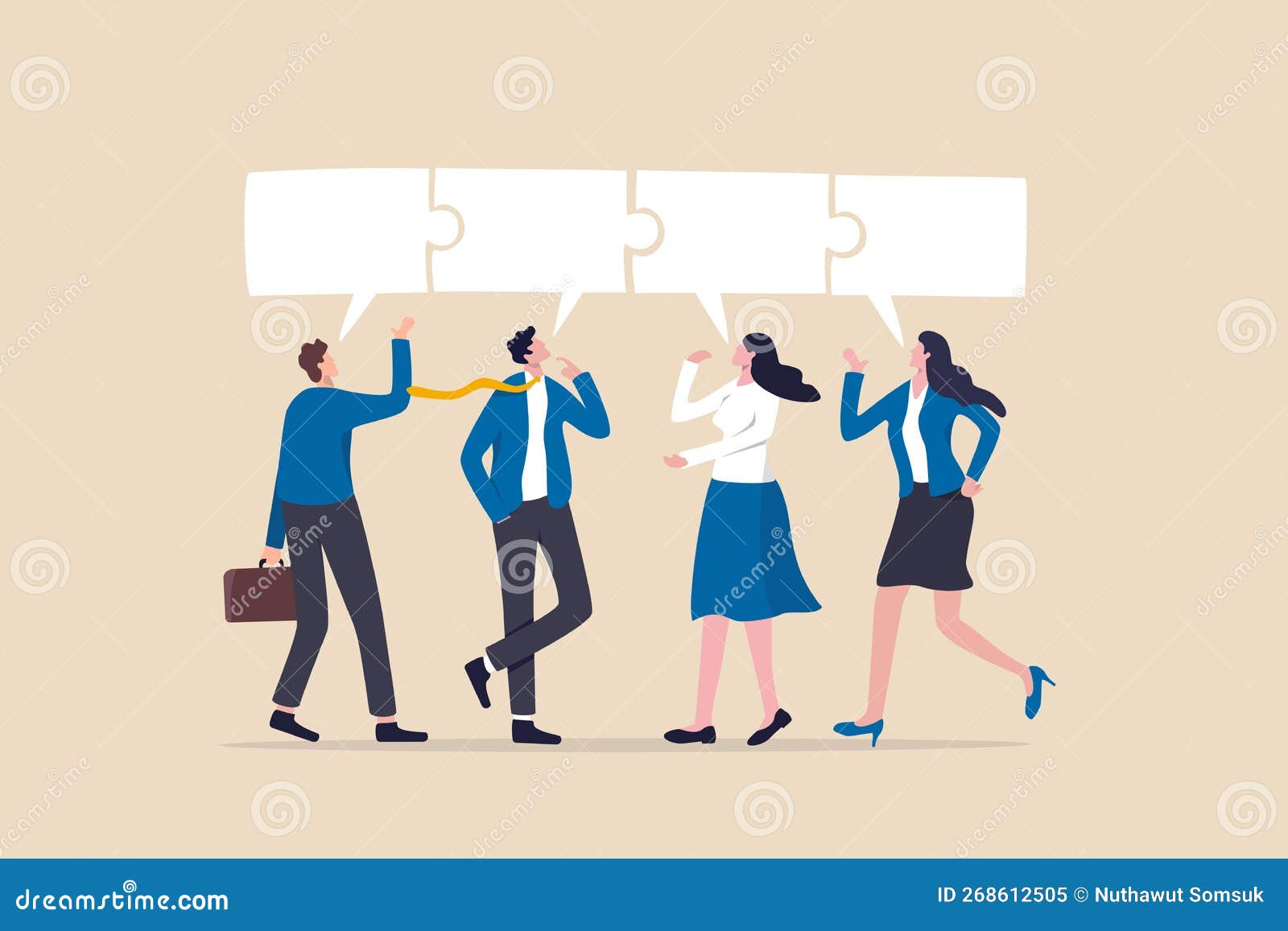 Conversation or Communication for Success, Meeting Discussion To Get ...