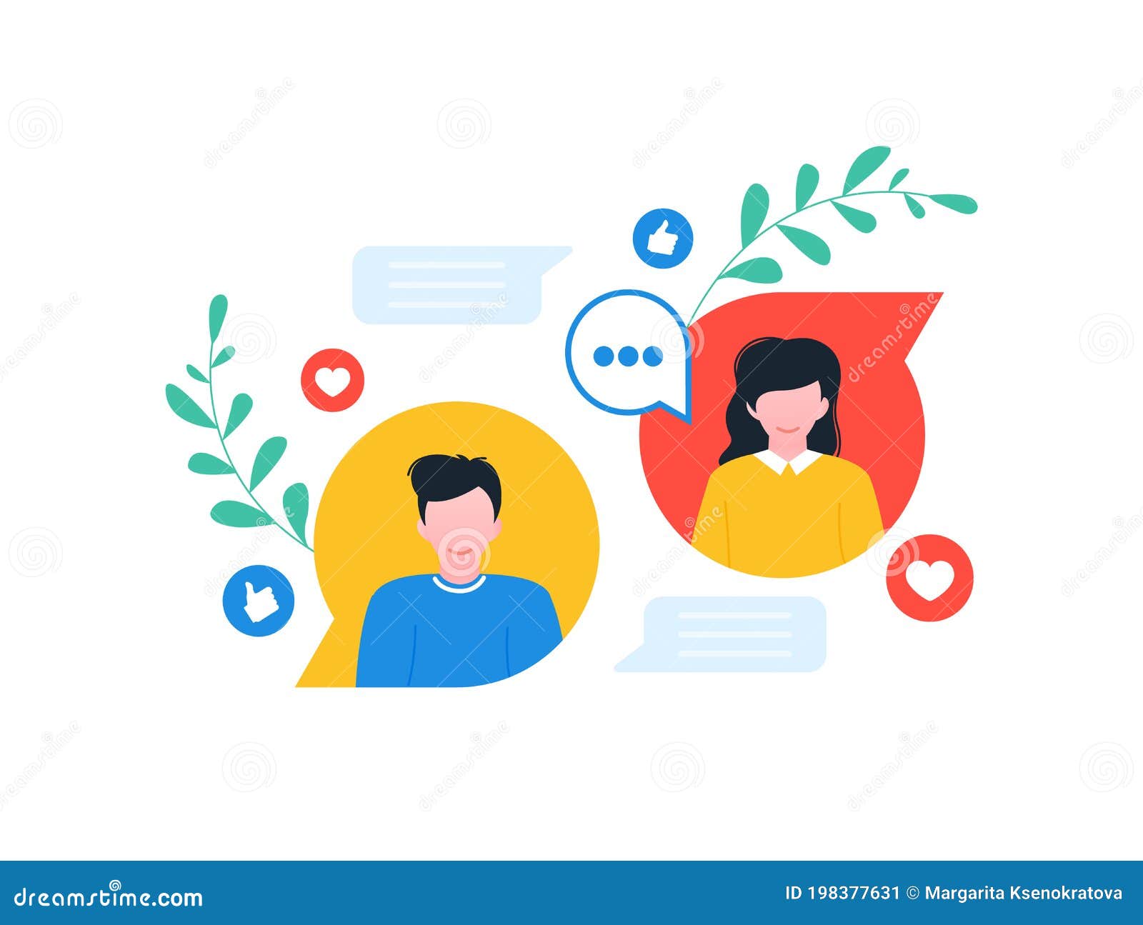 Conversation Concept. Dialogue, Contact, Conversational Exchange ...