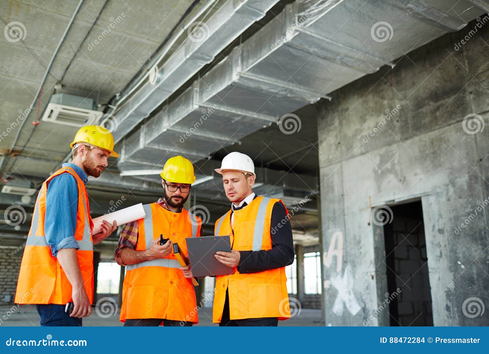 Conversation of engineers stock photo. Image of interacting - 88472284