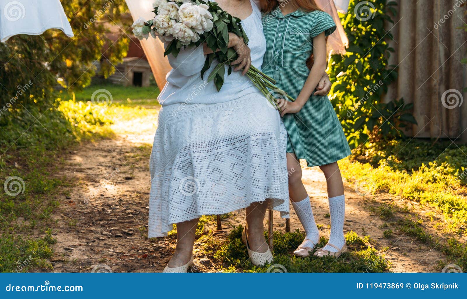 Conversation Between Grandmother And Granddaughter Grandmother