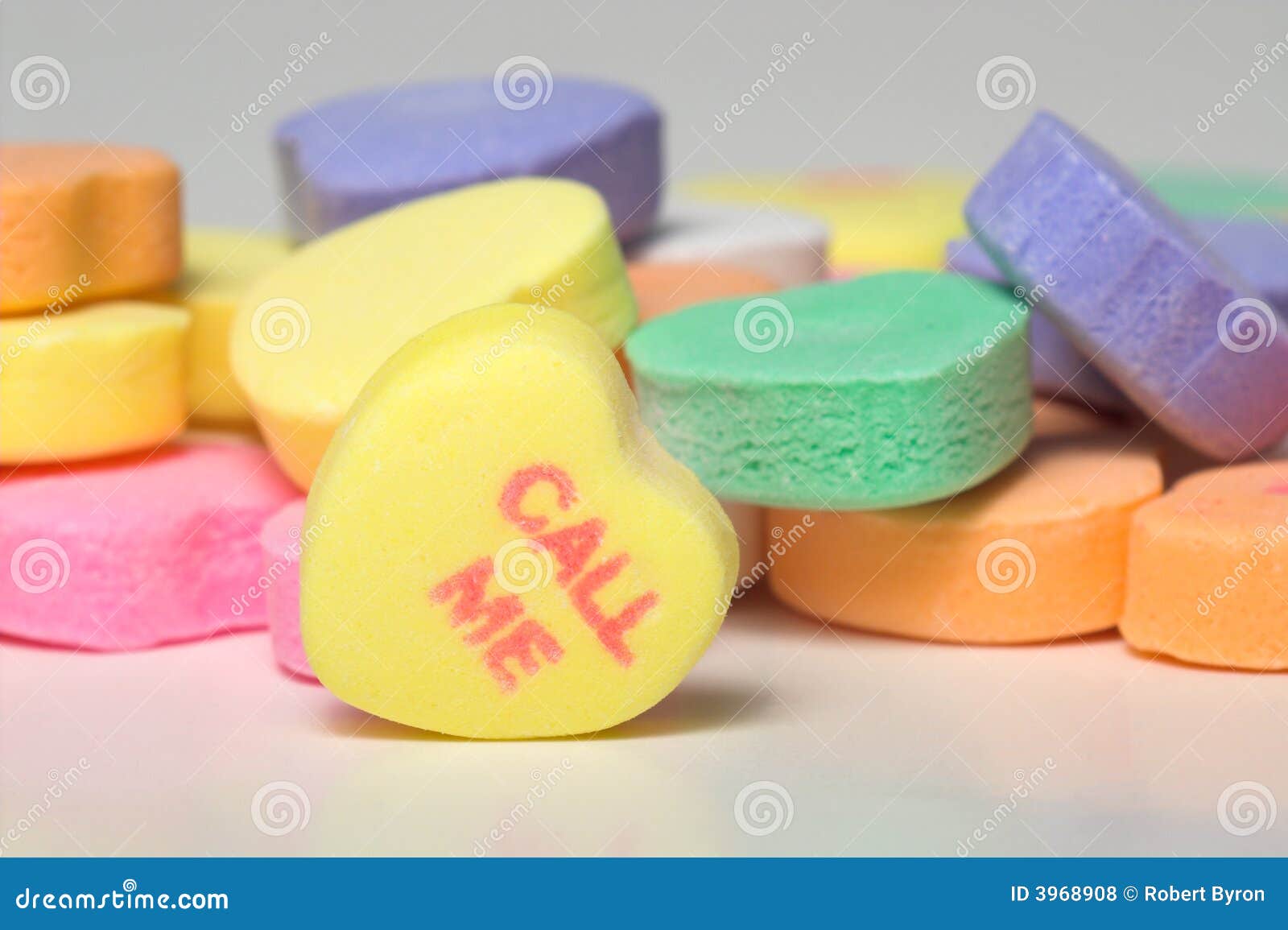 Conversation Hearts - Call Me Stock Photo - Image of love, romance: 3968908