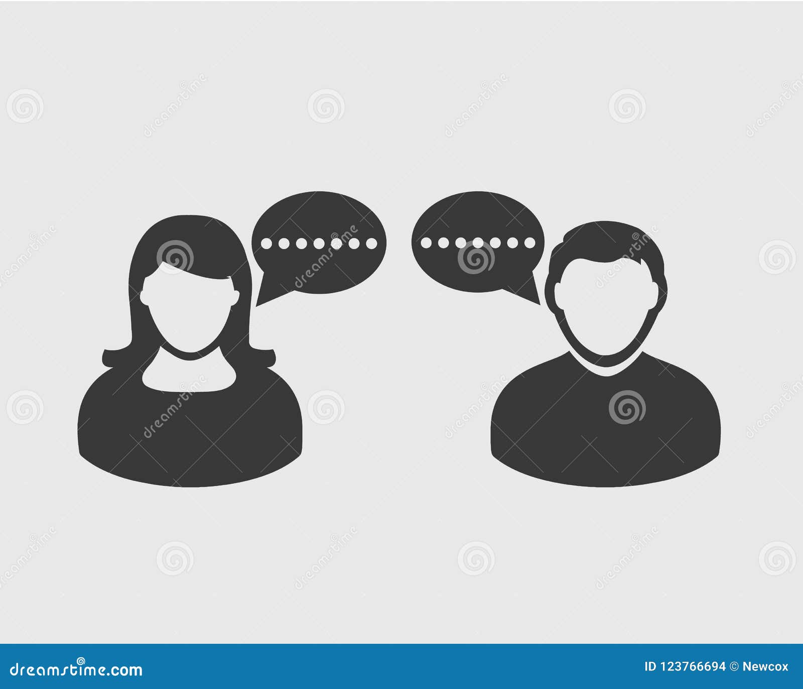 Conversation Icon. Bubble Symbol Stock Vector - Illustration of chat ...