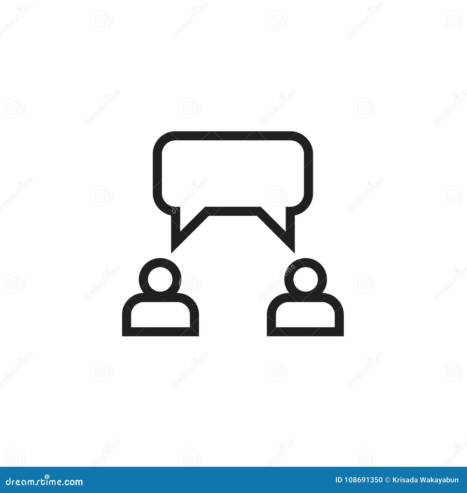 Conversation Icon , Logo, App and UI Design Stock Vector - Illustration ...