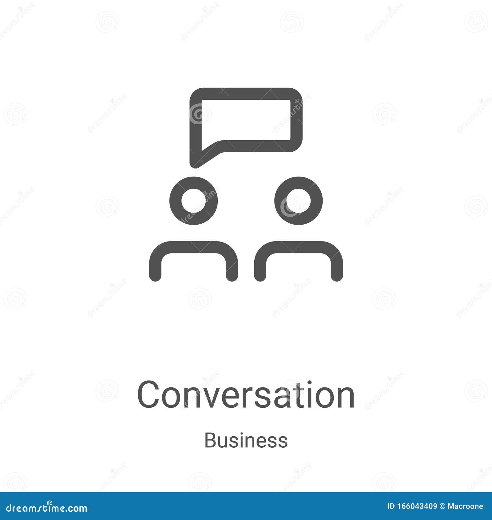 Conversation Icon Vector from Business Collection. Thin Line ...