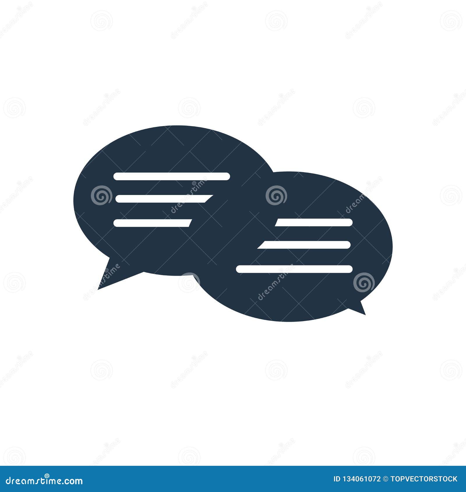 Conversation Icon Vector Isolated on White Background, Conversation ...