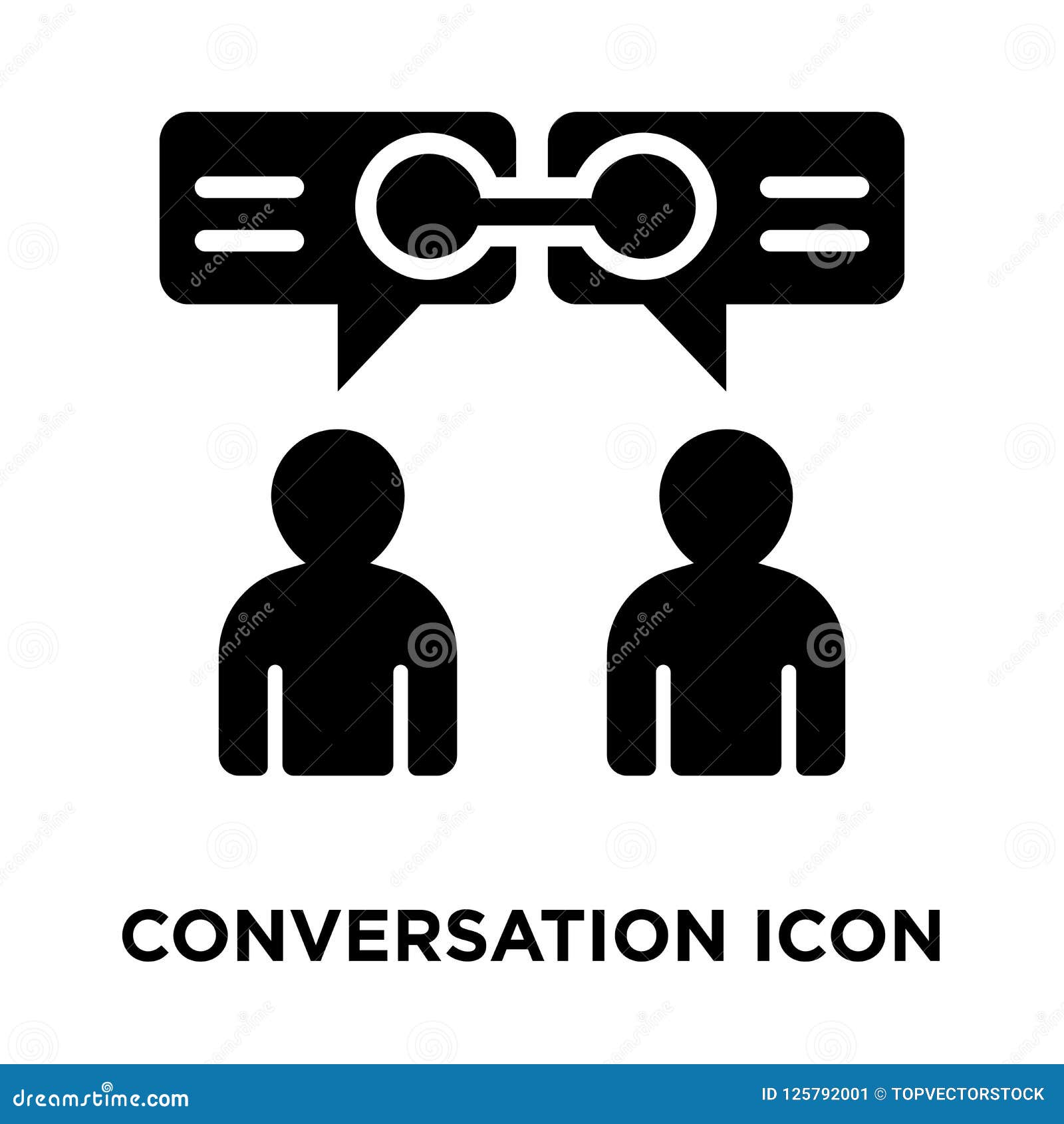 Conversation Icon Vector Isolated on White Background, Logo Concept of ...