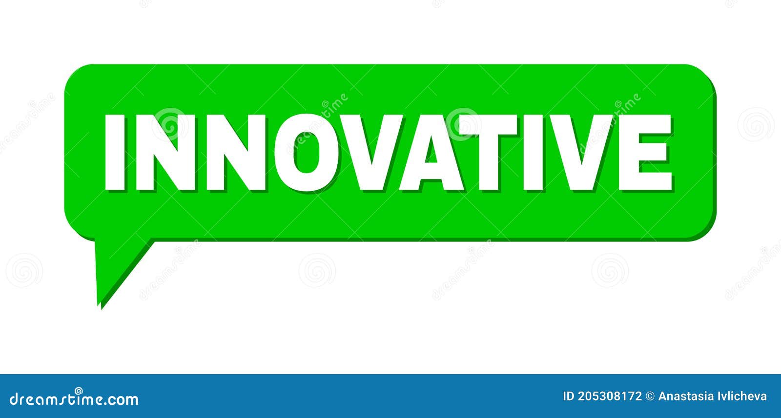 Speech INNOVATIVE Colored Bubble Frame Stock Vector - Illustration of ...