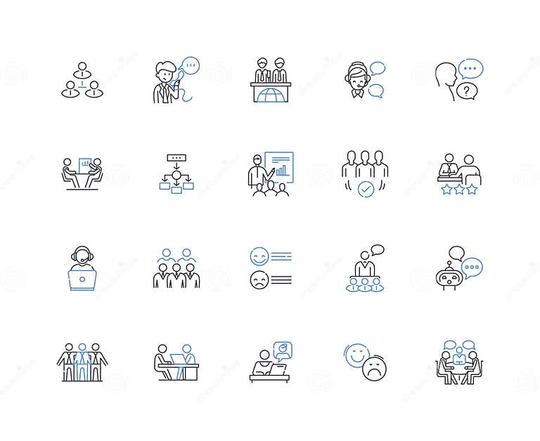 Conversation Line Icons Collection. Dialogue, Talk, Communication ...