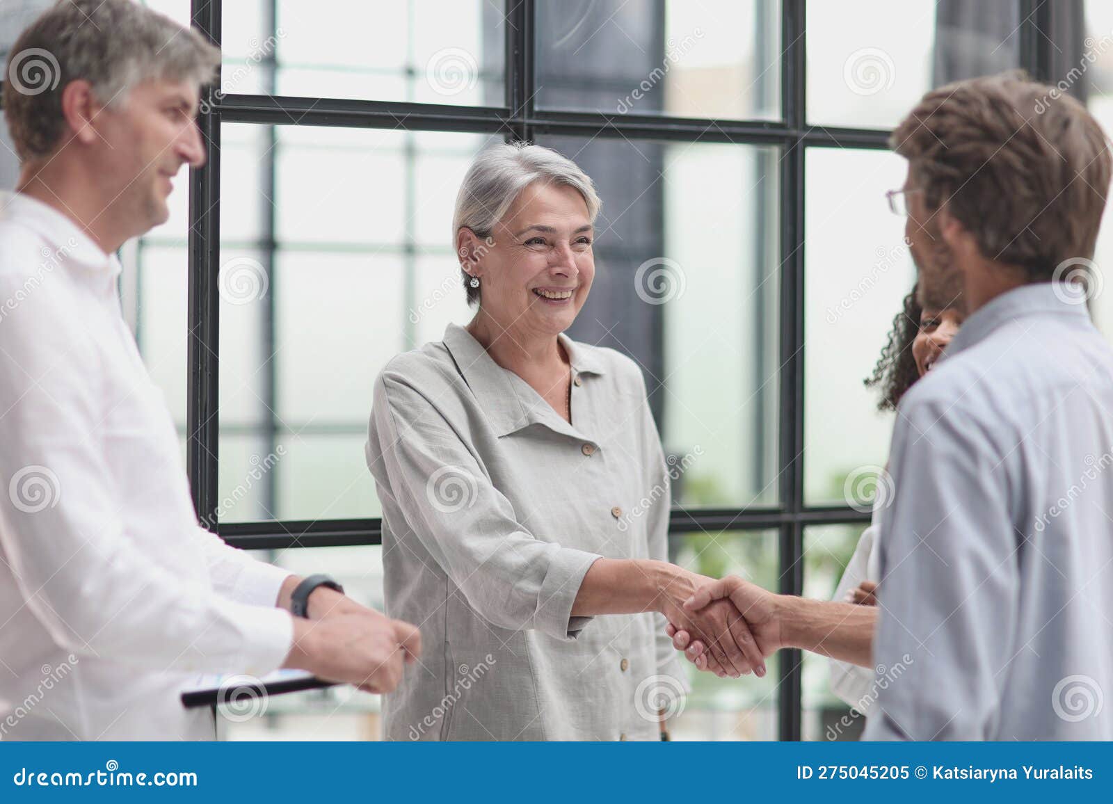Conversation between Managers and Employees in the Office Stock Image ...