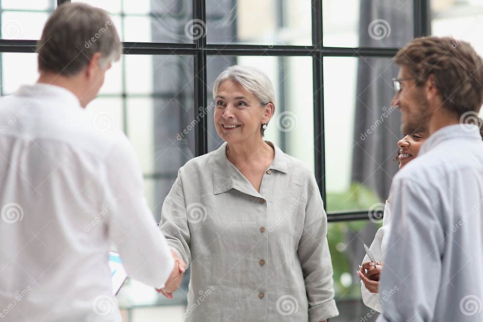 Conversation between Managers and Employees in the Office Stock Image ...