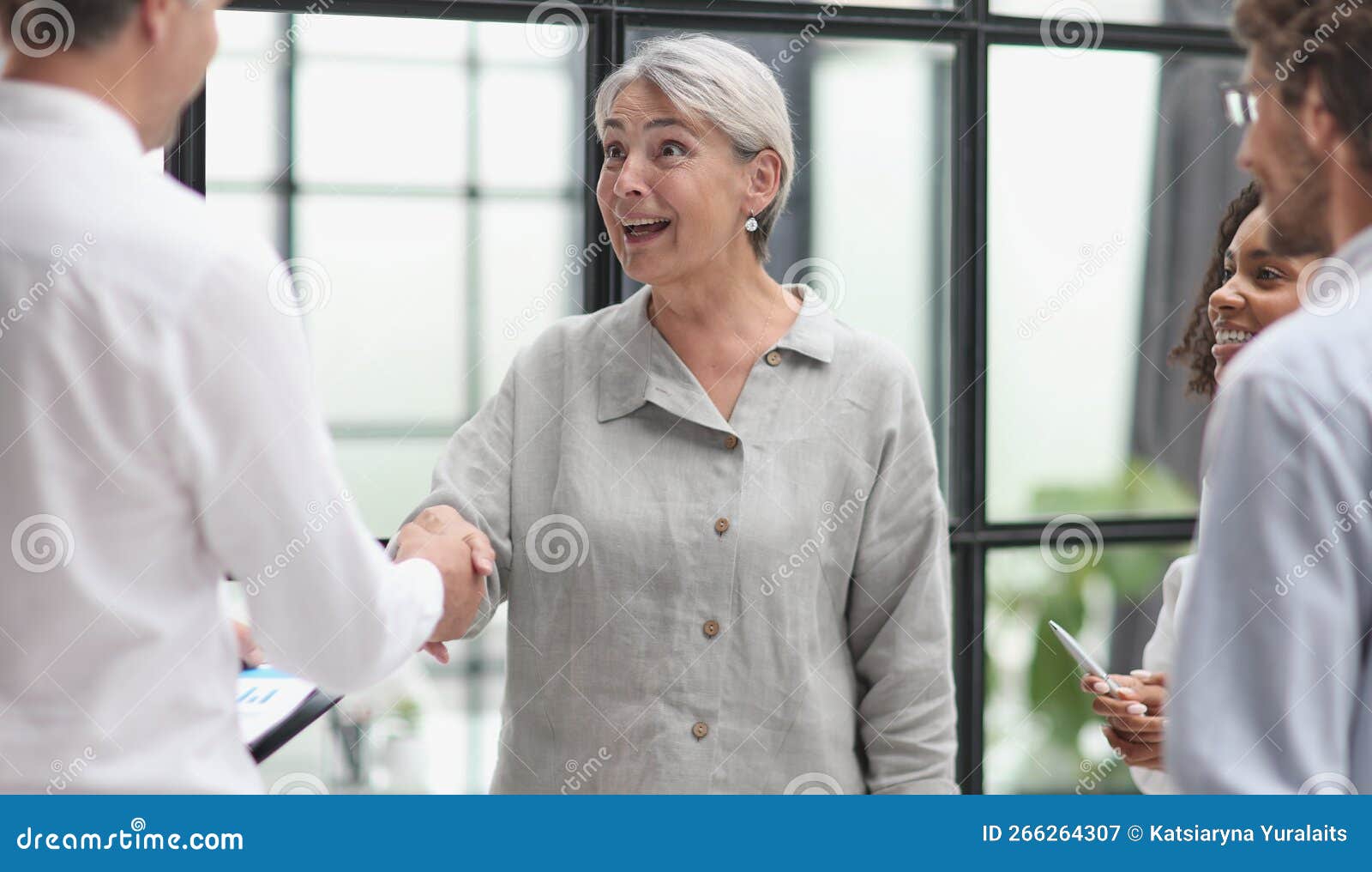 Conversation between Managers and Employees in the Office Stock Image ...
