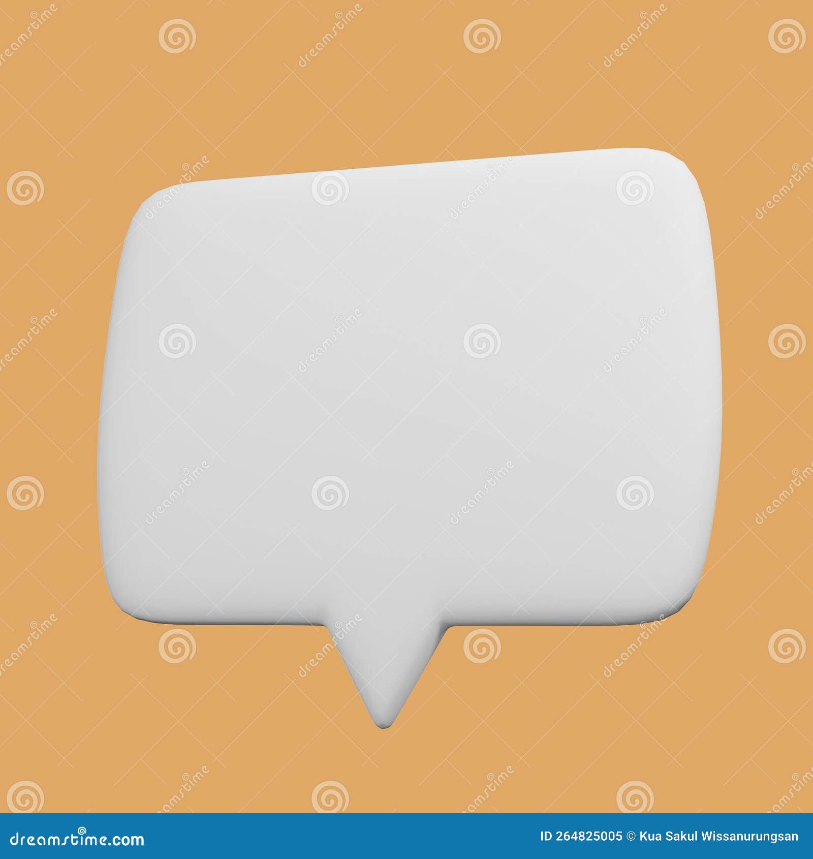 Conversation Message Box, Icon 3D Render Stock Illustration ...