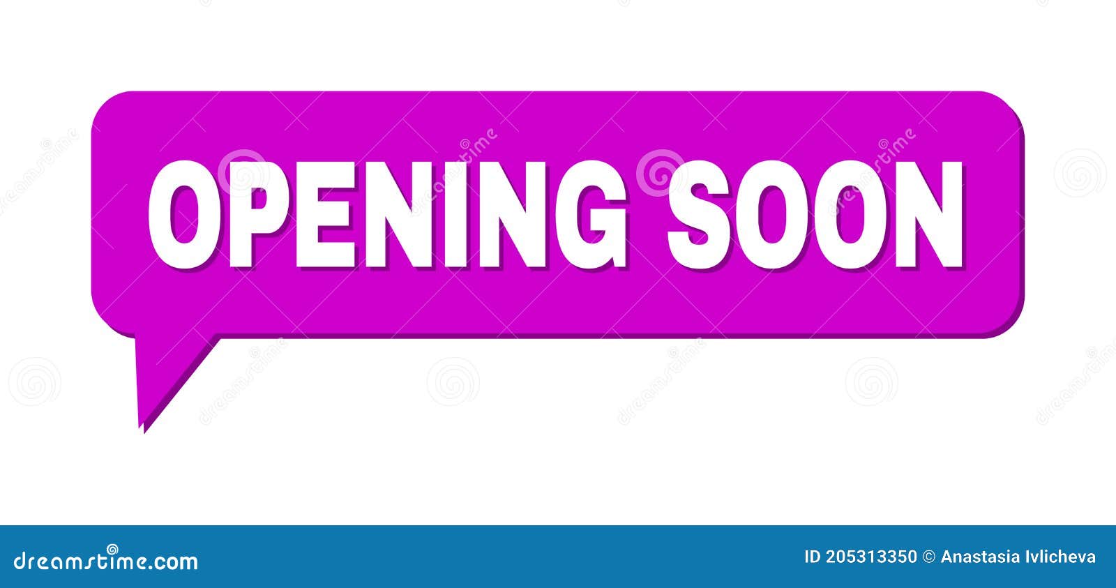 Conversation OPENING SOON Colored Bubble Message Stock Vector ...