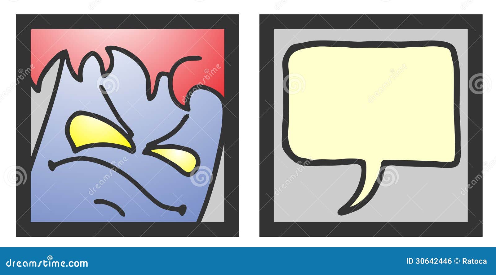 Conversation puppet frame stock vector. Illustration of message - 30642446