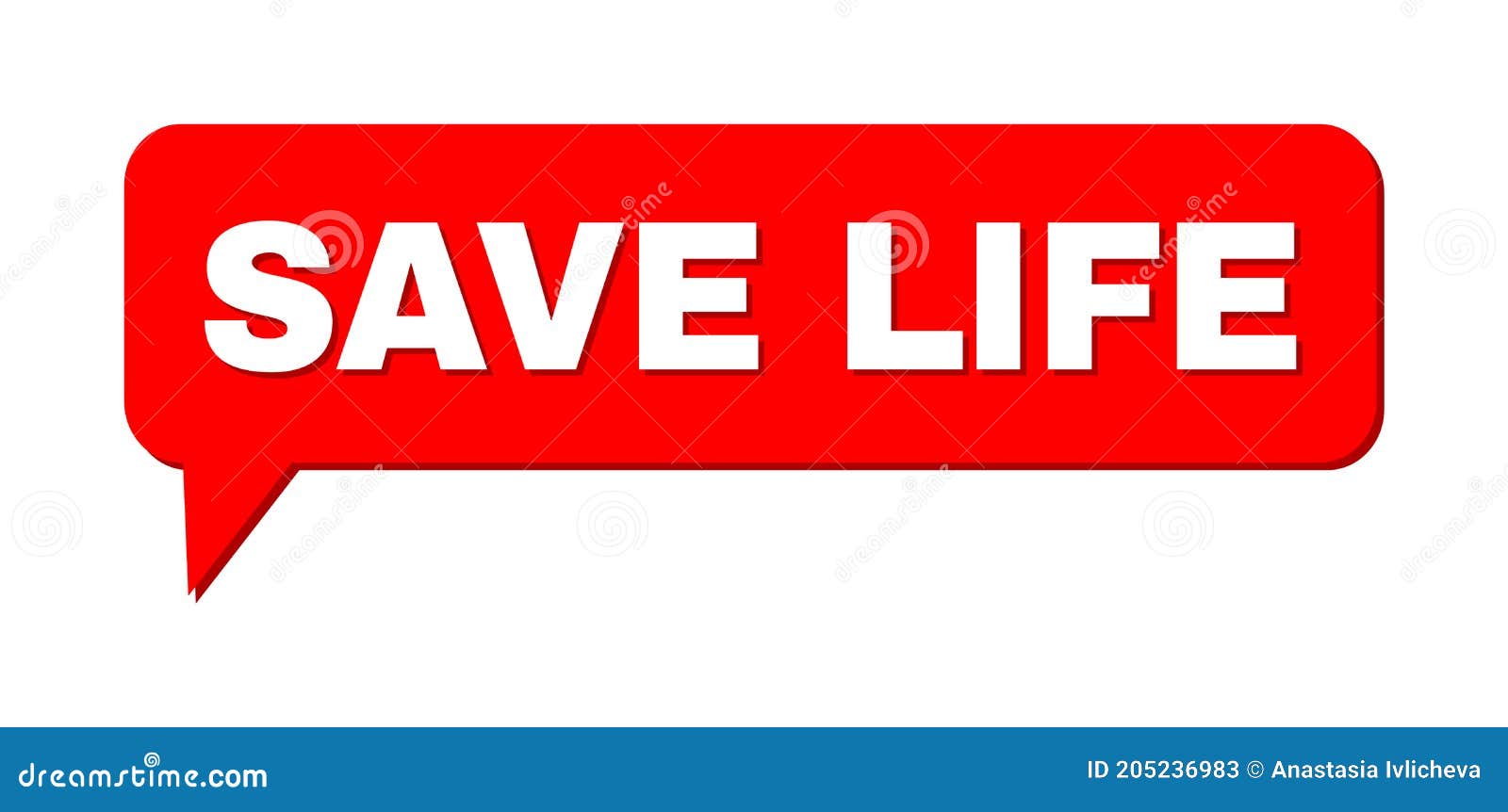 Conversation SAVE LIFE Colored Bubble Message Stock Vector ...