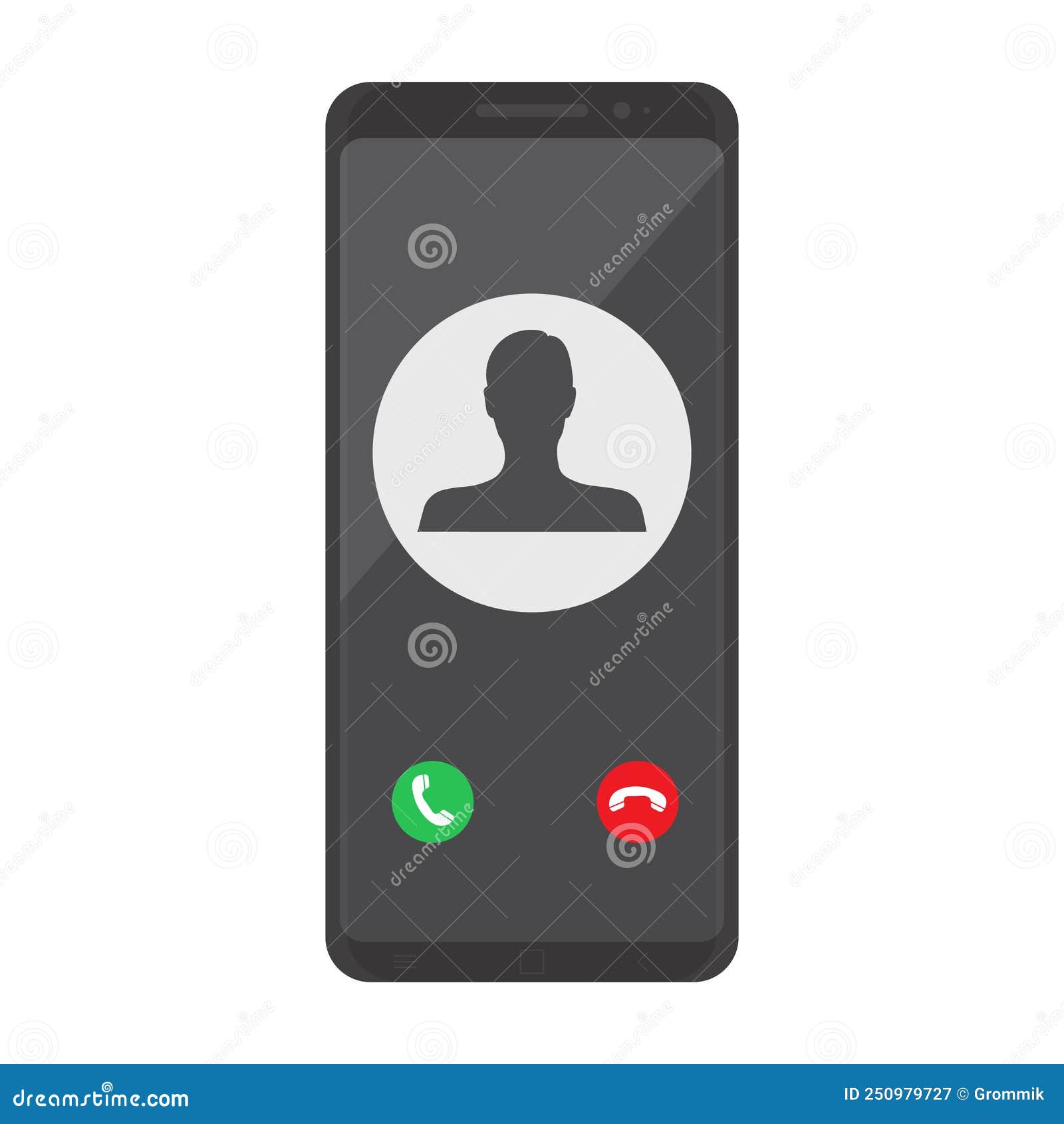 A Conversation on a Smartphone. Vector Illustration in a Flat Style ...