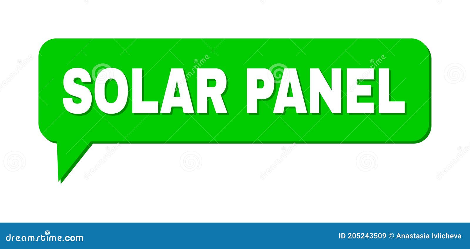 Conversation SOLAR PANEL Colored Cloud Message Stock Vector ...