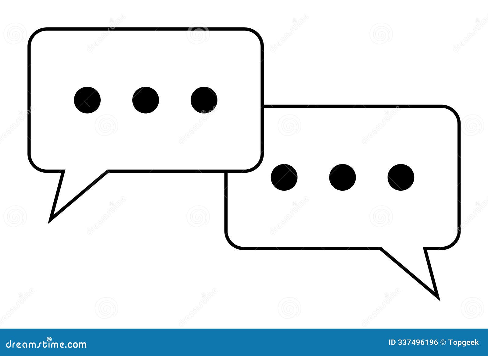 Conversation Speech Bubbles Highlighting Communication and Dialogue in ...