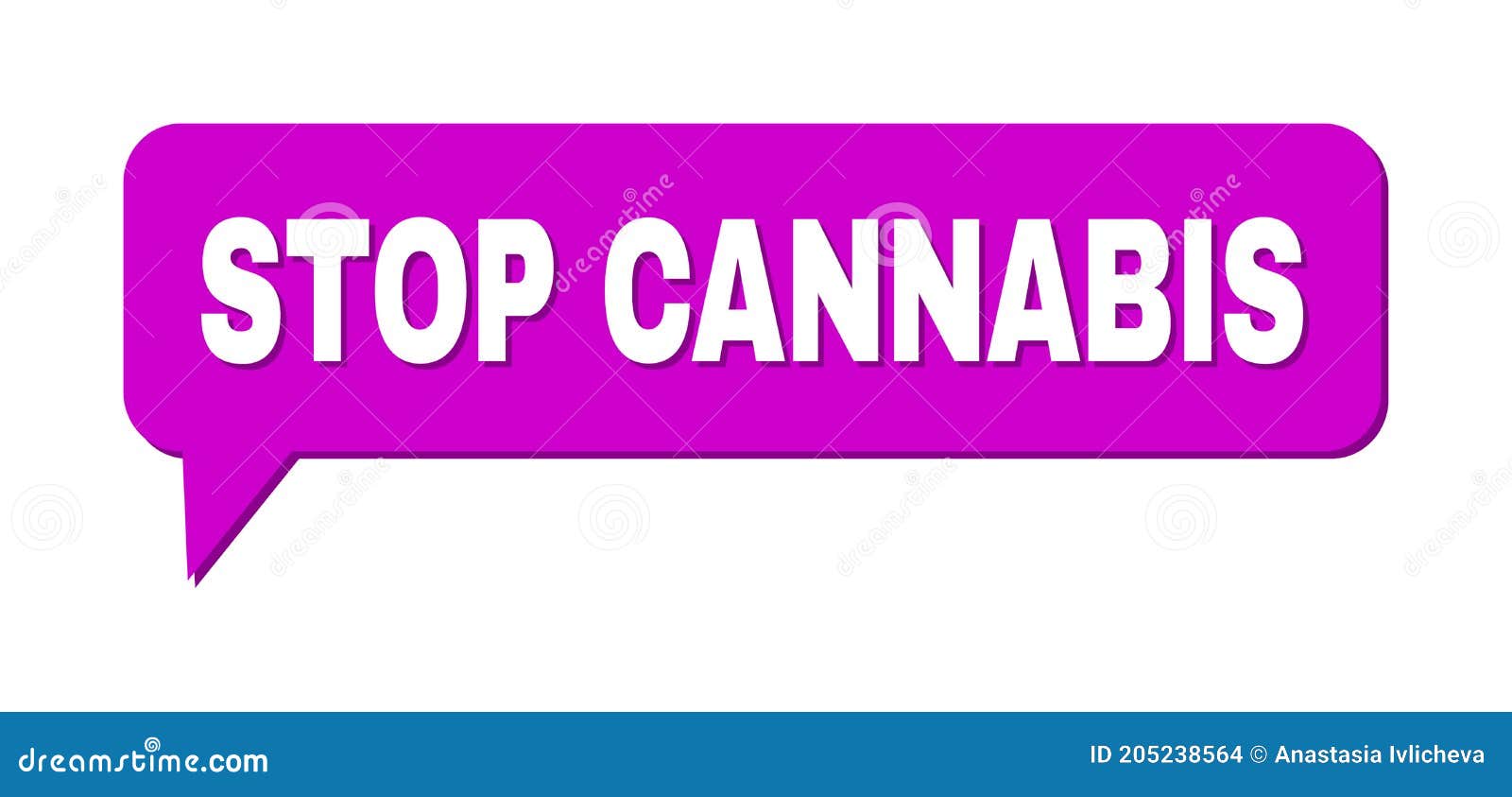 Chat STOP CANNABIS Colored Cloud Message Stock Vector - Illustration of ...