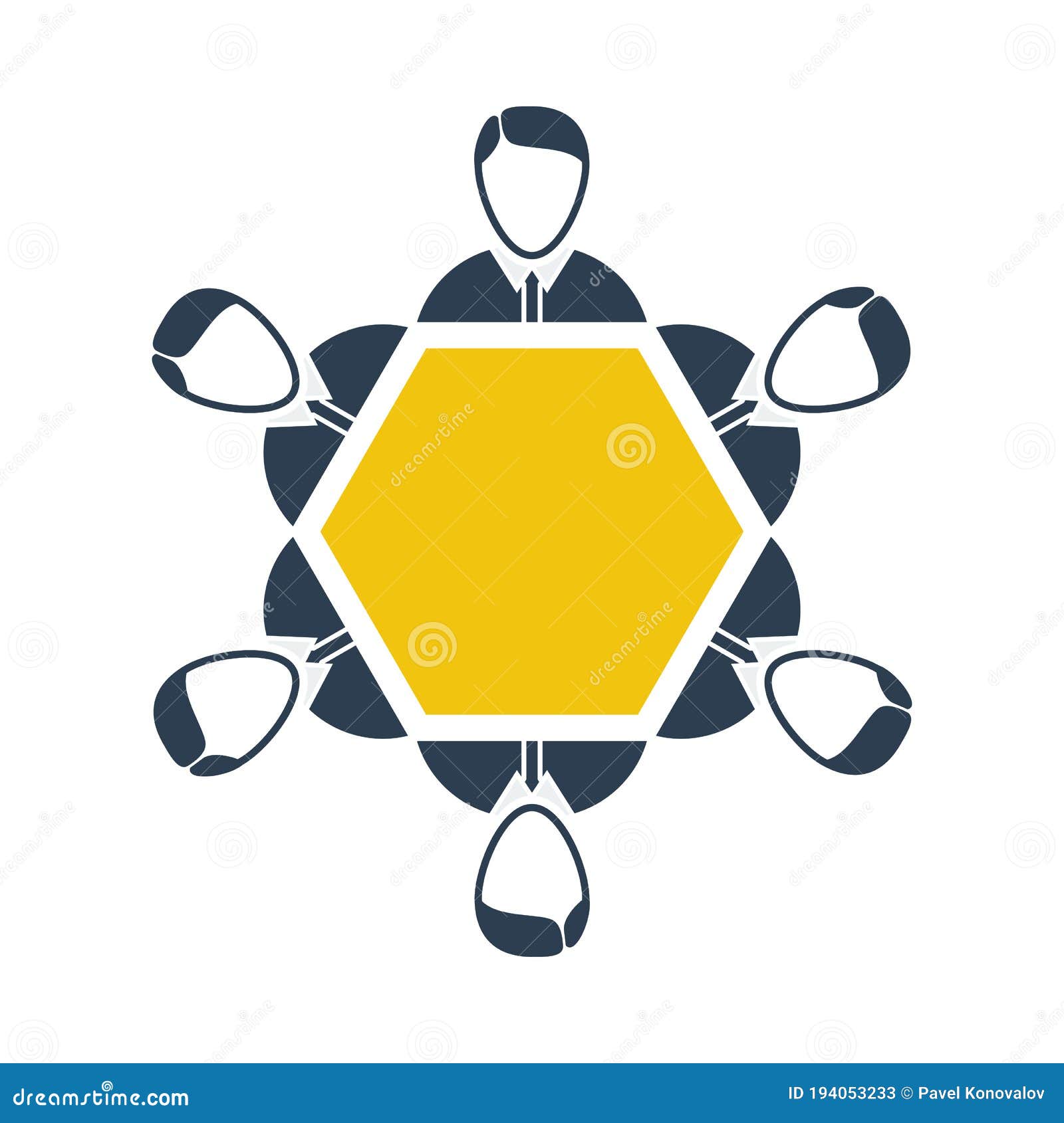 Conversation Table Icon stock vector. Illustration of people - 194053233