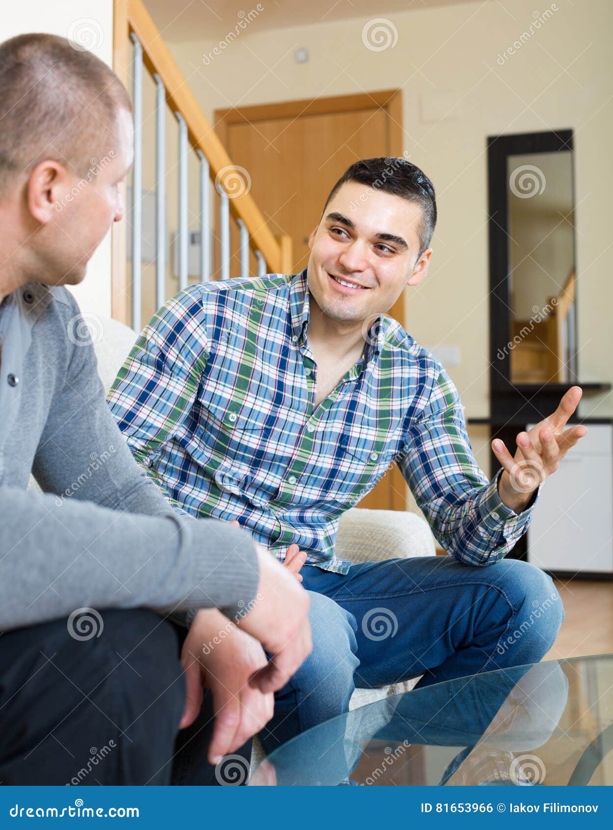 Conversation between Two Men Indoor Stock Photo - Image of guest ... Conversation between Two Men Indoor Stock Photo - Image of guest ...